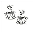 EDHITNR Coffee Cups Wall Stickers, Vinyl Kitchen Art Decals for Pub ...