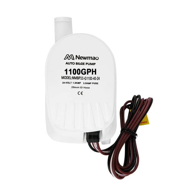 Labymos 1100 GPH Automatic Bilge Pump 24V DC Submersible Water Pump RV ...