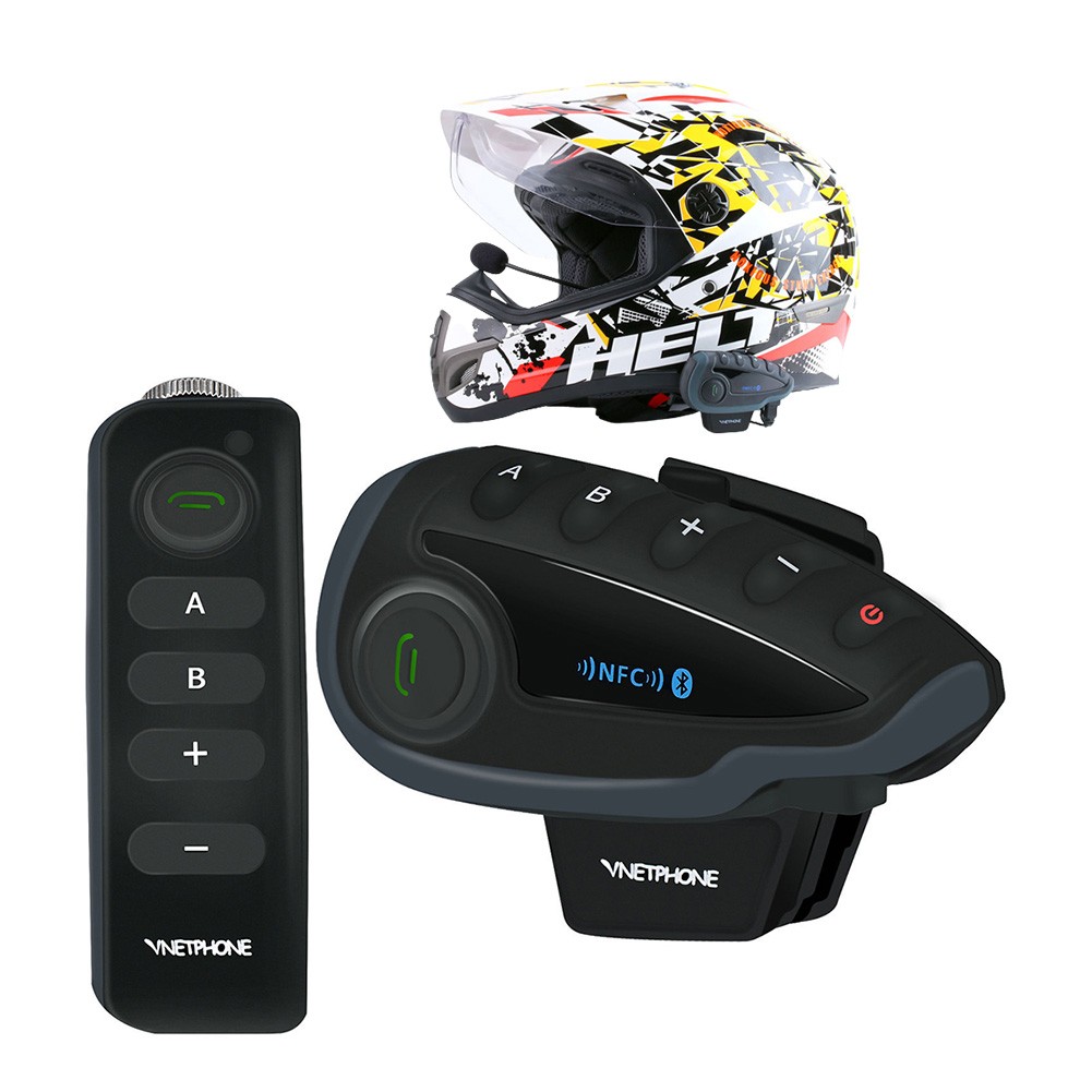 Buy BCLONG EJEAS V8 Bluetooth Intercom Headset with 1200M BT Interphone ...