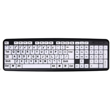 Large Print Keyboard Wired Large Letter Key Keyboard USB Keyboards ...