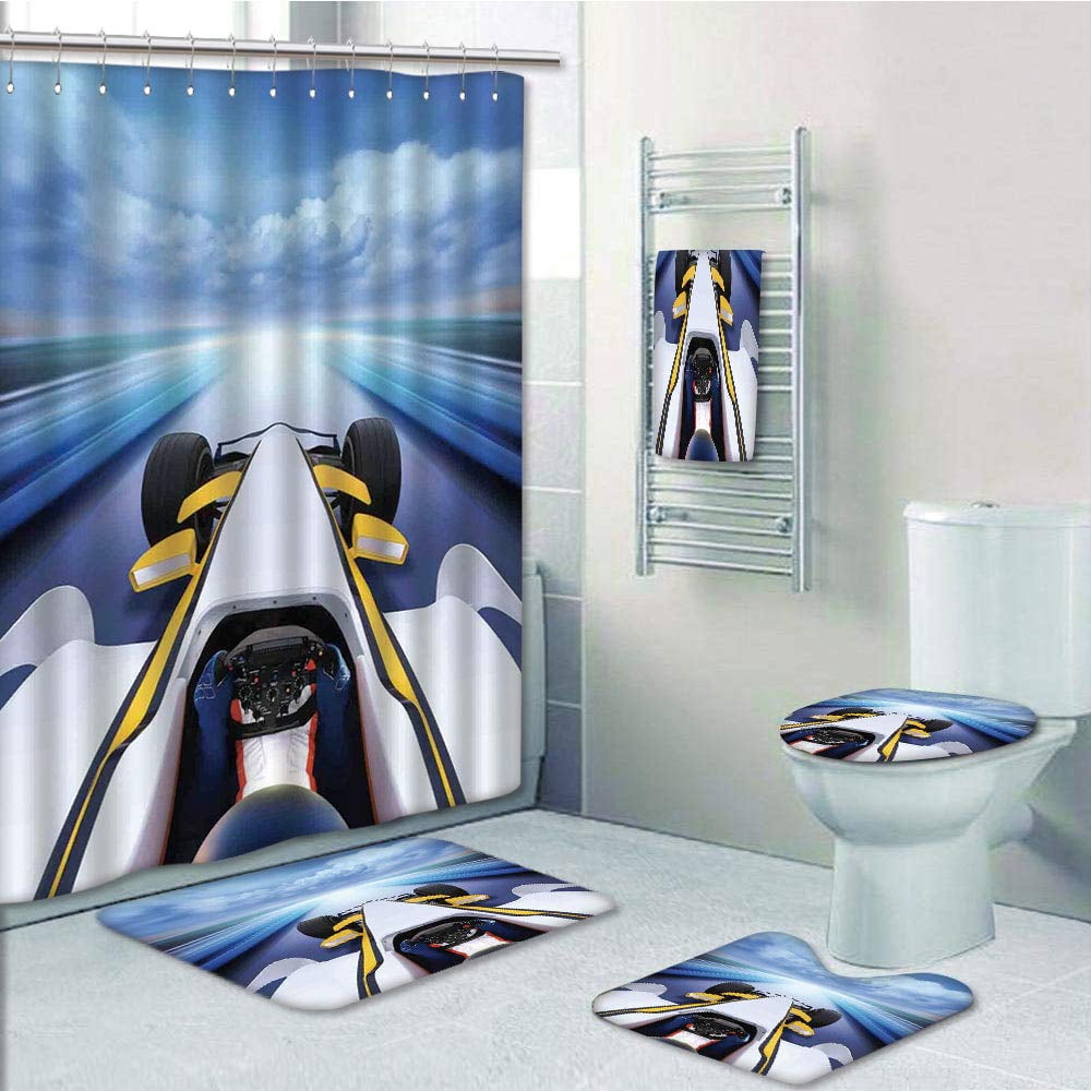 PRTAU Cars Overhead Route Perspective from Open Cockpit Racing Car ...