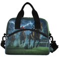 ALAZA Race Lightning Insulated Lunch Box Large Reusable Cooler Bag with ...