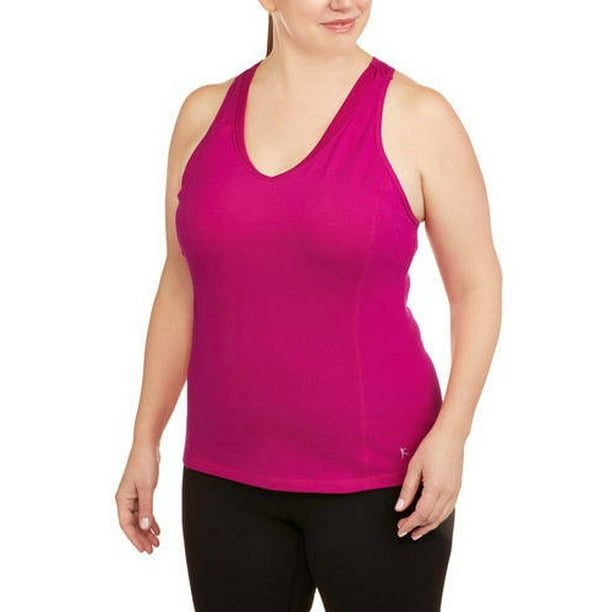 Danskin Now - Women's Plus V-Neck Tank - Walmart.com - Walmart.com