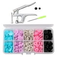 50 Sets Sewing Snaps Snaps Fastener Tool Mixed Colors Snaps Hand Pliers ...