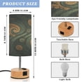 Touch Control Table Lamp with LED Bulb Bedside Lamp for Bedroom Living ...