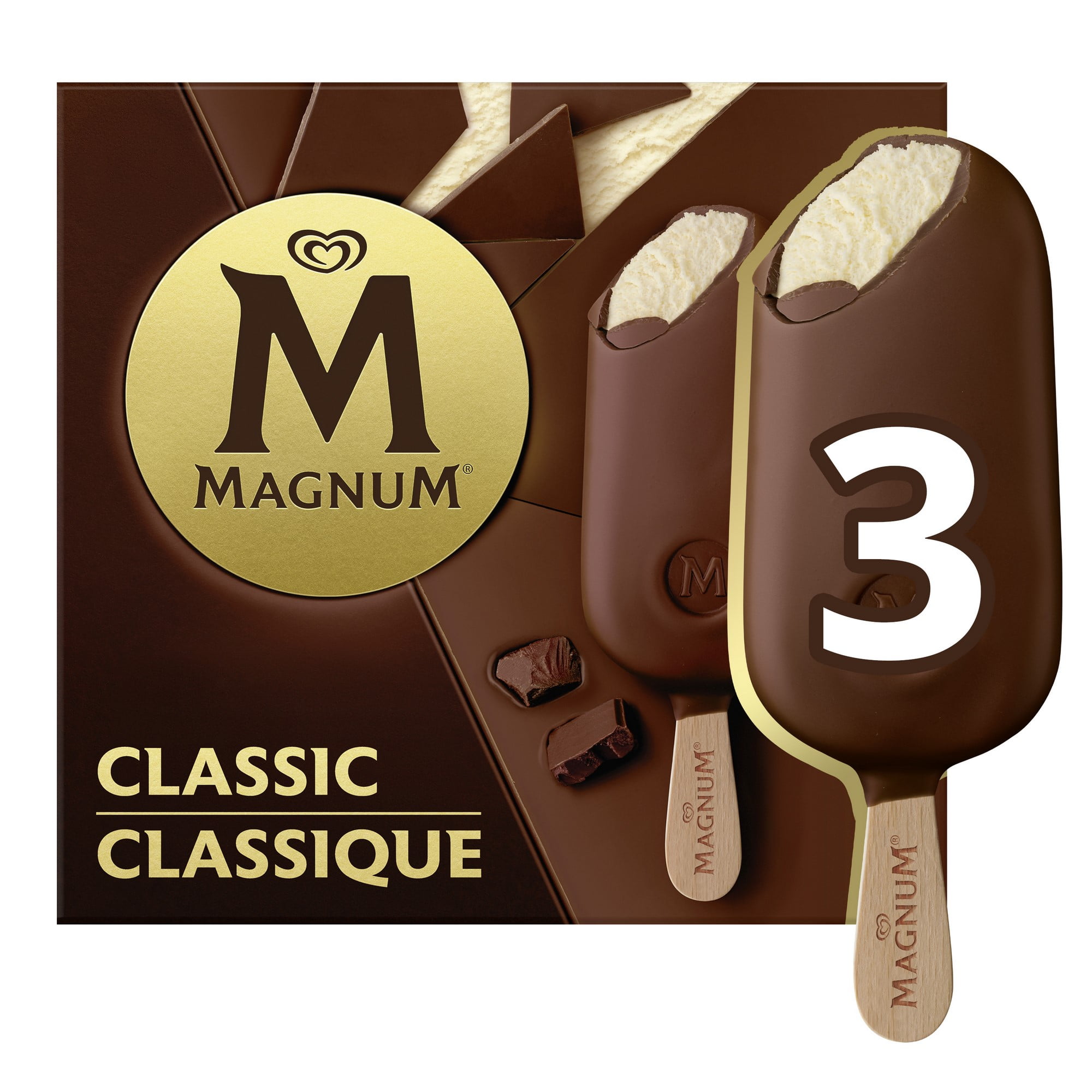 Click here for Magnum Classic Ice Cream Bars 3 X 100ml prices
