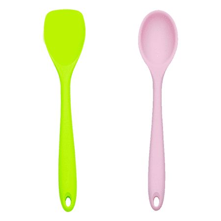 2 Piece Mini Kitchen Utensil Set- Silicone Kitchen Tools with Spatulas ...
