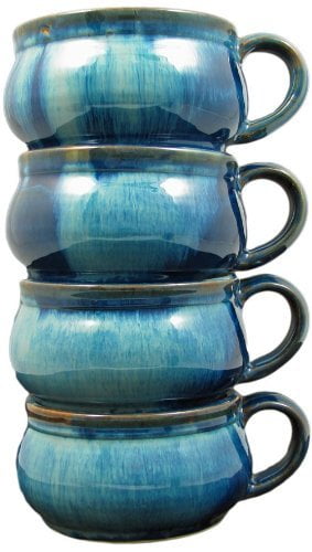Set Of (4) Four - PRADO STONEWARE COLLECTION - Stacking/Stackable Soup ...