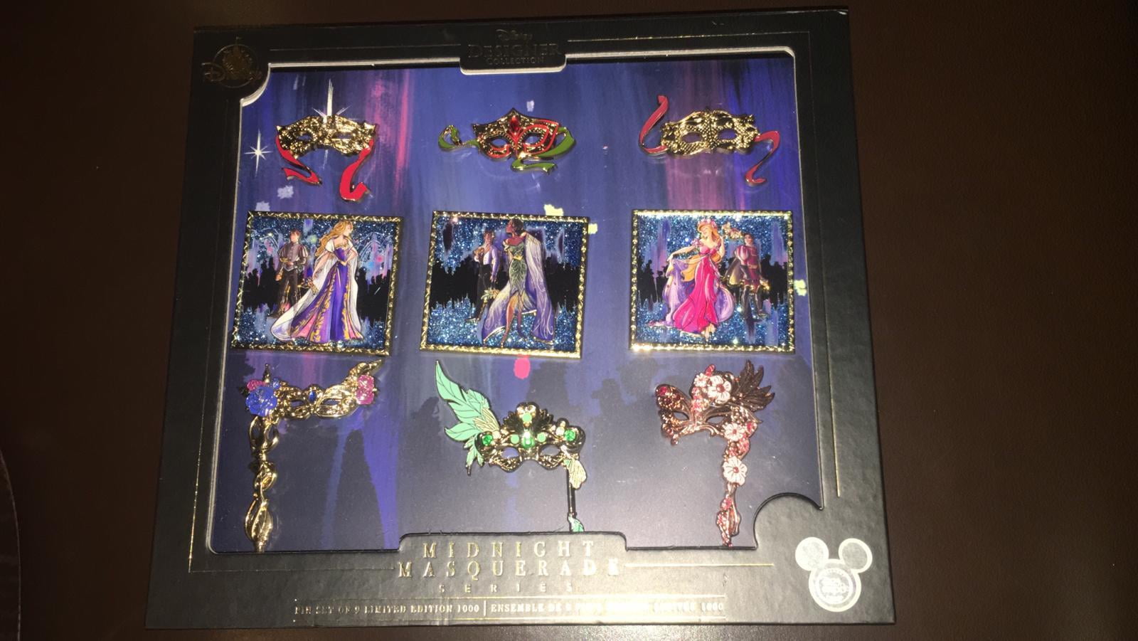 Disney D23 Expo 2019 Designer Collection Midnight Masquerade 9 set pin ...