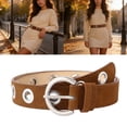 Aellinatey Stylish Punk Styles Metal Accent Belt for Men and Women ...