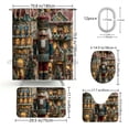 RKSupls 4PCS Waterproof Shower Curtain Sets, Castle Nutcracker Shower ...