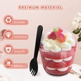 100Pcs 10oz Plastic Dessert Cups with Dome Lids,50Pcs Disposable Clear ...