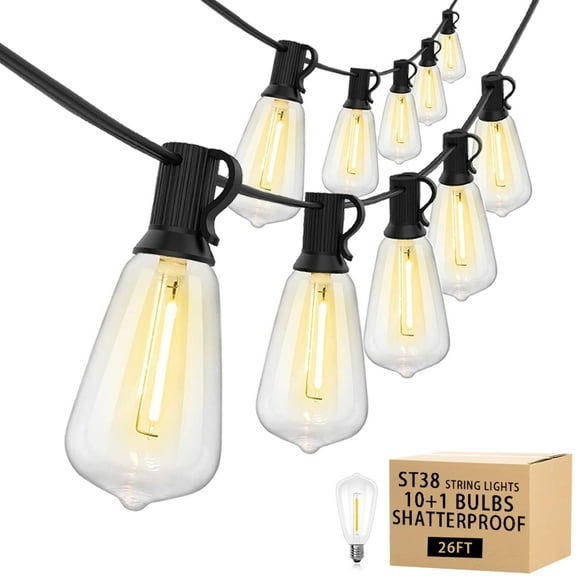 Hanging Outdoor Projector String Lights 10 Colored Decorative LED ...