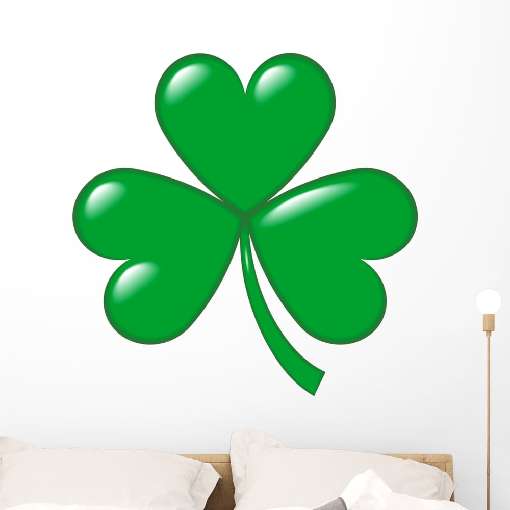 Shamrock 1 Wall Decal by Wallmonkeys Peel and Stick Graphic (36 in H x ...