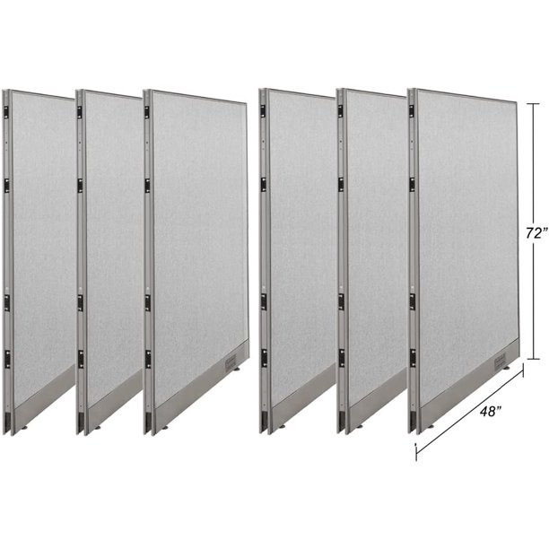 GOF 6 Quantities Orders Orders 48"w x 72"h Office Single Partition ...