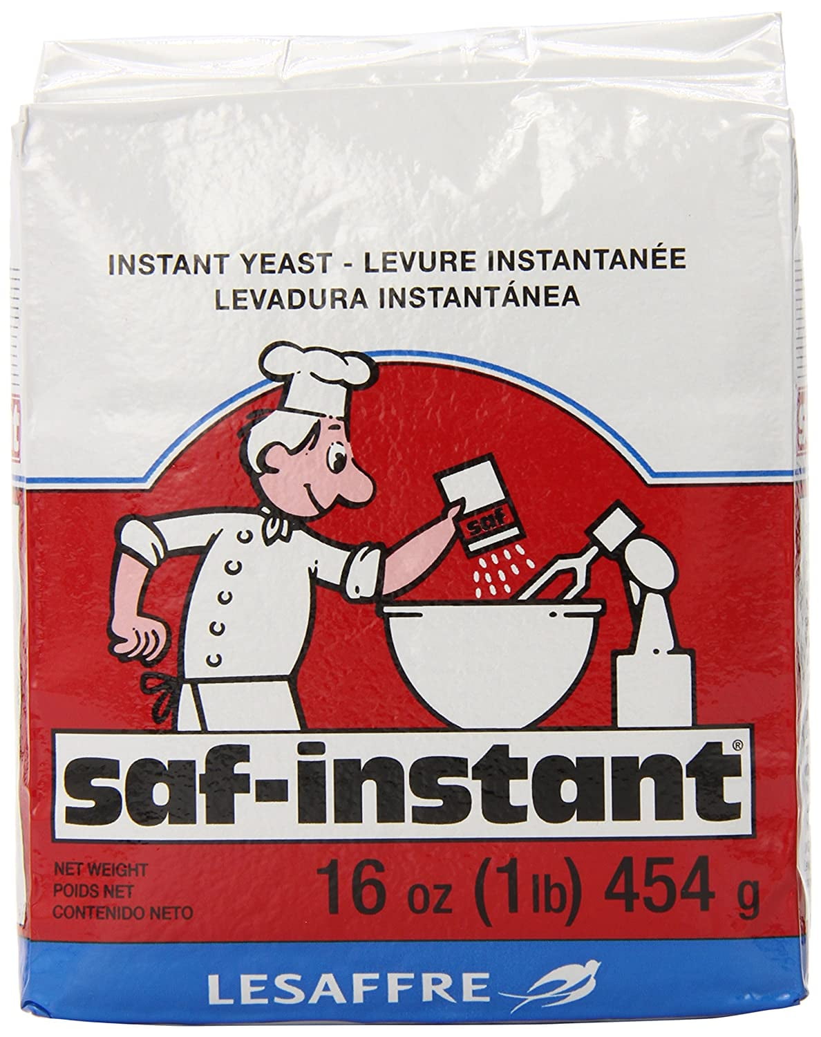 LeSaffre Saf-Instant Yeast, Red, 1 lbs Bags (Pack of 2) - Walmart.com