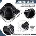 #6 Roof Vent Boot Chimney Flashing Roof Jack Pipe Vent for Pipe OD 5 to ...