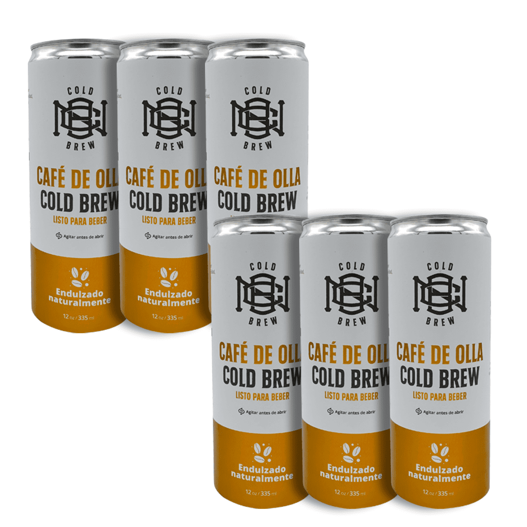 Cold Brew De Olla (6pz) / Café Listo Para Beber 12oz/335ml Nomad Cold ...