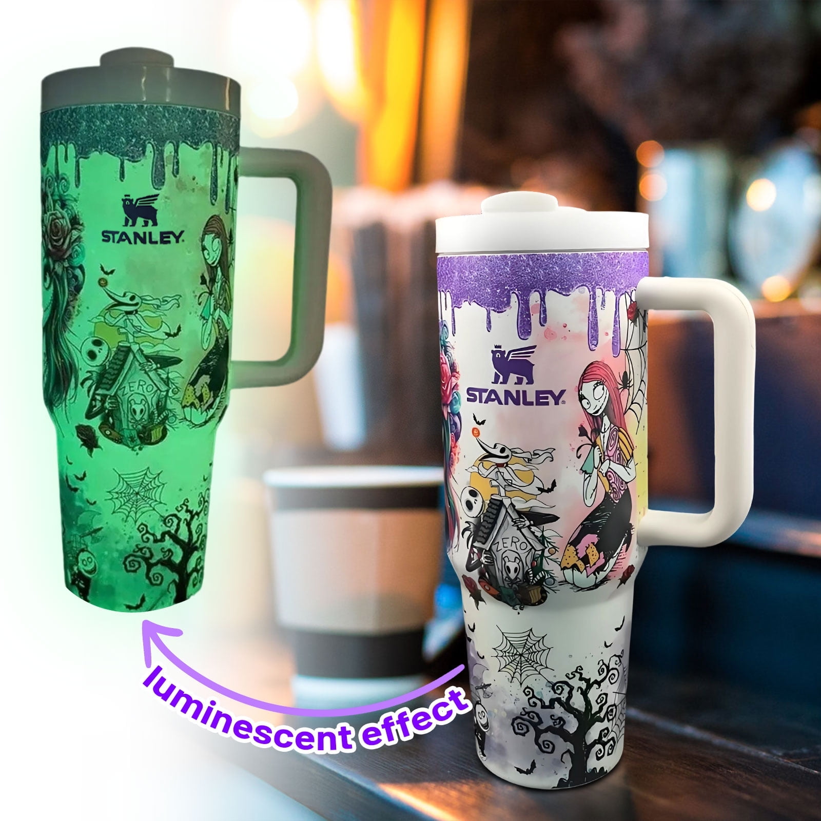 Click here for Renjun Sally And Jack Skellington Tumbler  Hallowe... prices