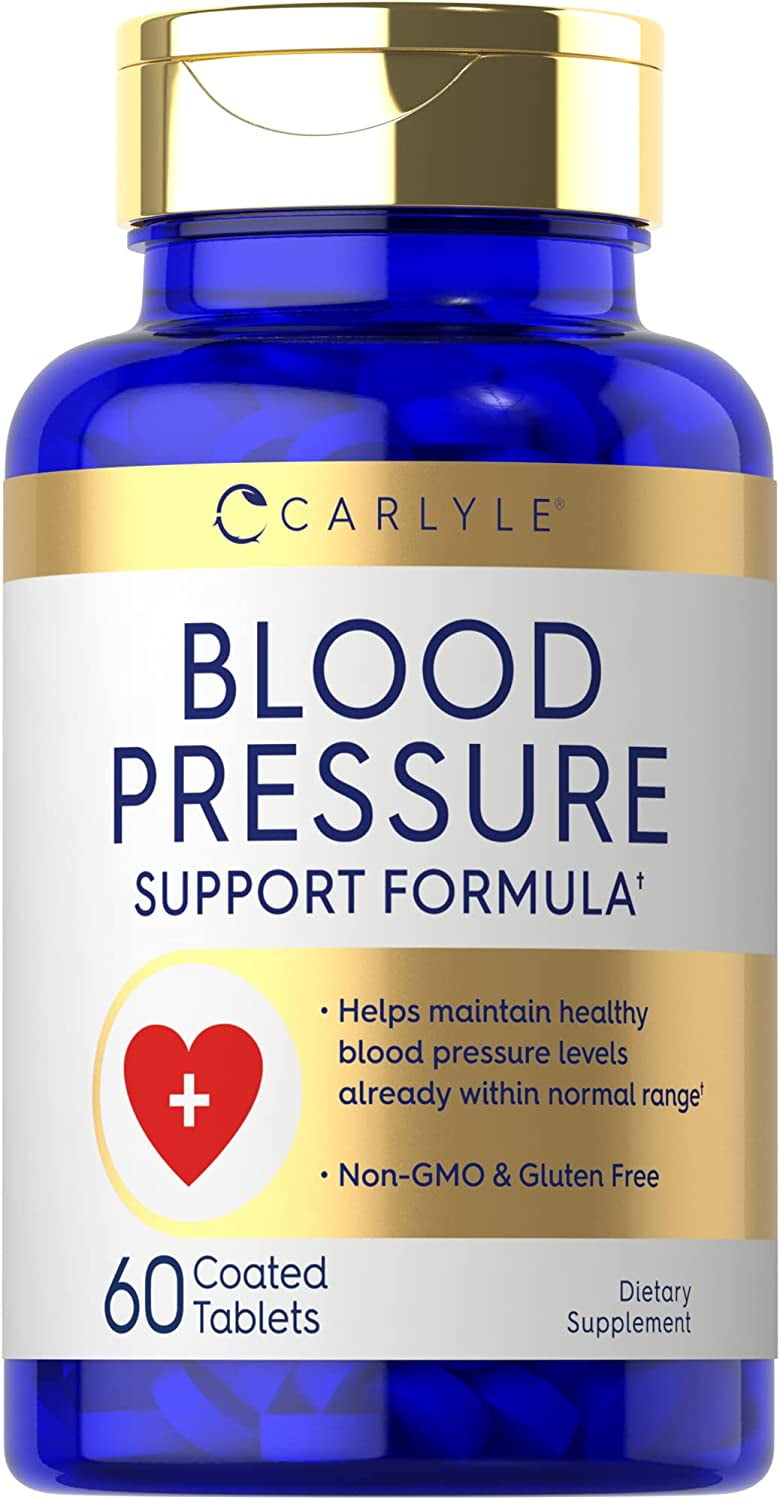 Blood Pressure Supplements | 60 Vegetarian Tablets | by Carlyle ...
