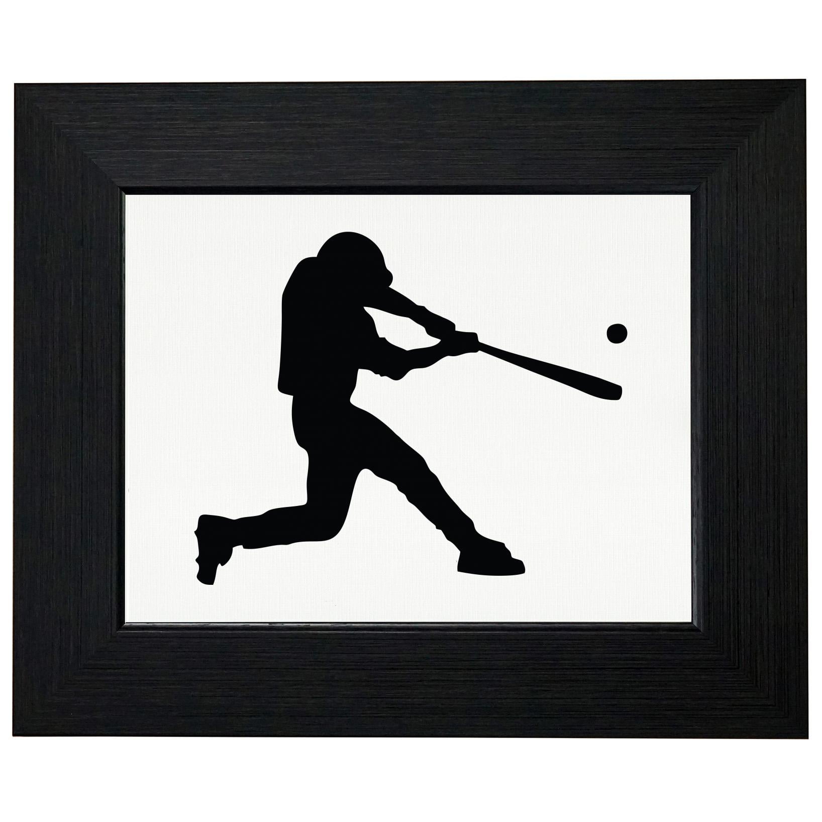 Baseball Fielder Silhouette