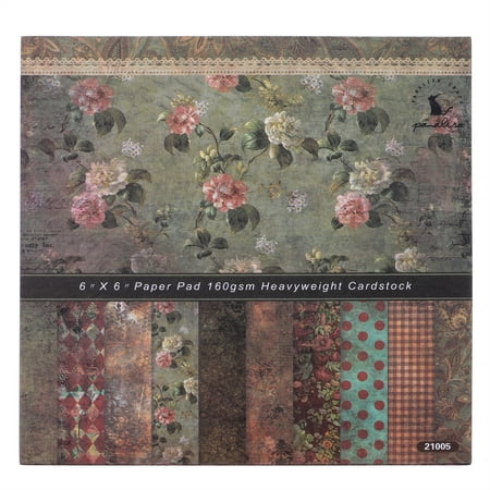 24pcs 6 inch Scrapbook Paper Pads One Side Printed Cardstock for ...