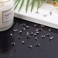 200pcs 5mm Stainless Steel Bead Tip Cord Ends Open Clamshell Crimp Bead ...