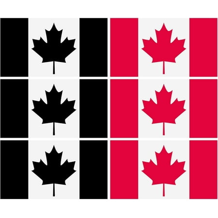 Canada Canadian Flag Premium Stickers Maple Leaf Decal Polyvinyl ...