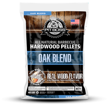 Pit Boss 100% All Natural Hardwood Post Oak Blend BBQ Grilling Pellets ...