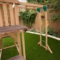 KidKraft Lawnmeadow Wooden Outdoor Swing Set with Slide and Monkey Bars - Walmart.com