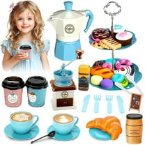 Tea Set for Little Girls, Pretend Play Tea Party Set, Fruit Design Kids ...