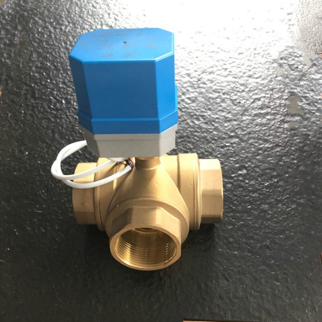 Electric ball valve ,Brass Motorized valve 3 way,three wires two ...