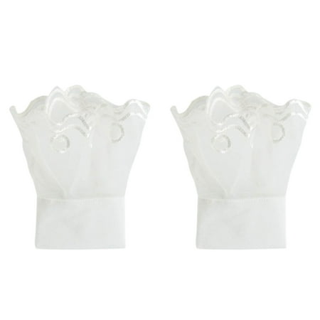 Jinnoda Elegant Lace Hollow Fake Sleeves Women Sweater Multilayer False ...