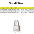 TOP-MAX Stainless Steel Outdoor Padlock Double Drain Holes Waterproof ...