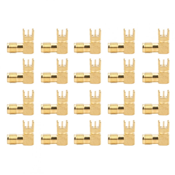 Conectores de cable coaxial, 20 piezas SMAKWE Conector RF Conector RF ...
