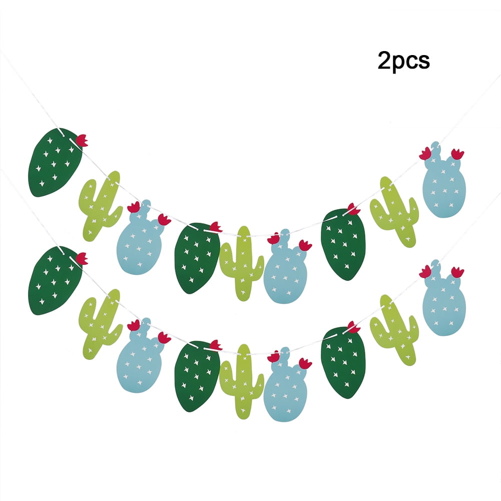 Banderines colgantes decorativos con temática de cactus para fiestas de ...