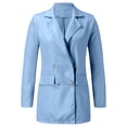 Aellinatey Womens Solid Color Casual Office Blazer Suit Jacket Slim Fit ...