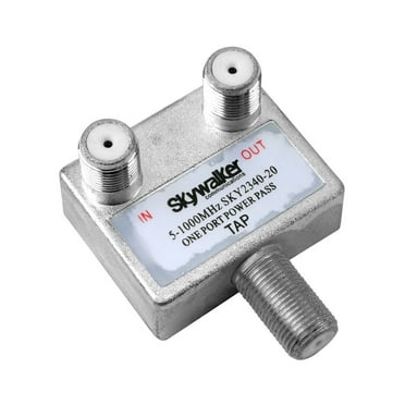 Skywalker Brand — 5-1000MHz Dual Port Tap for Clear TV Signals (24dB ...