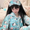 Kawaii Cartoon Hello Kitty Pochacco Plush Pajamas Set Sanrioed Anime