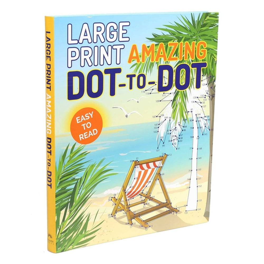 Large Print Puzzle Books: Large Print Amazing Dot-To-Dot (Paperback ...