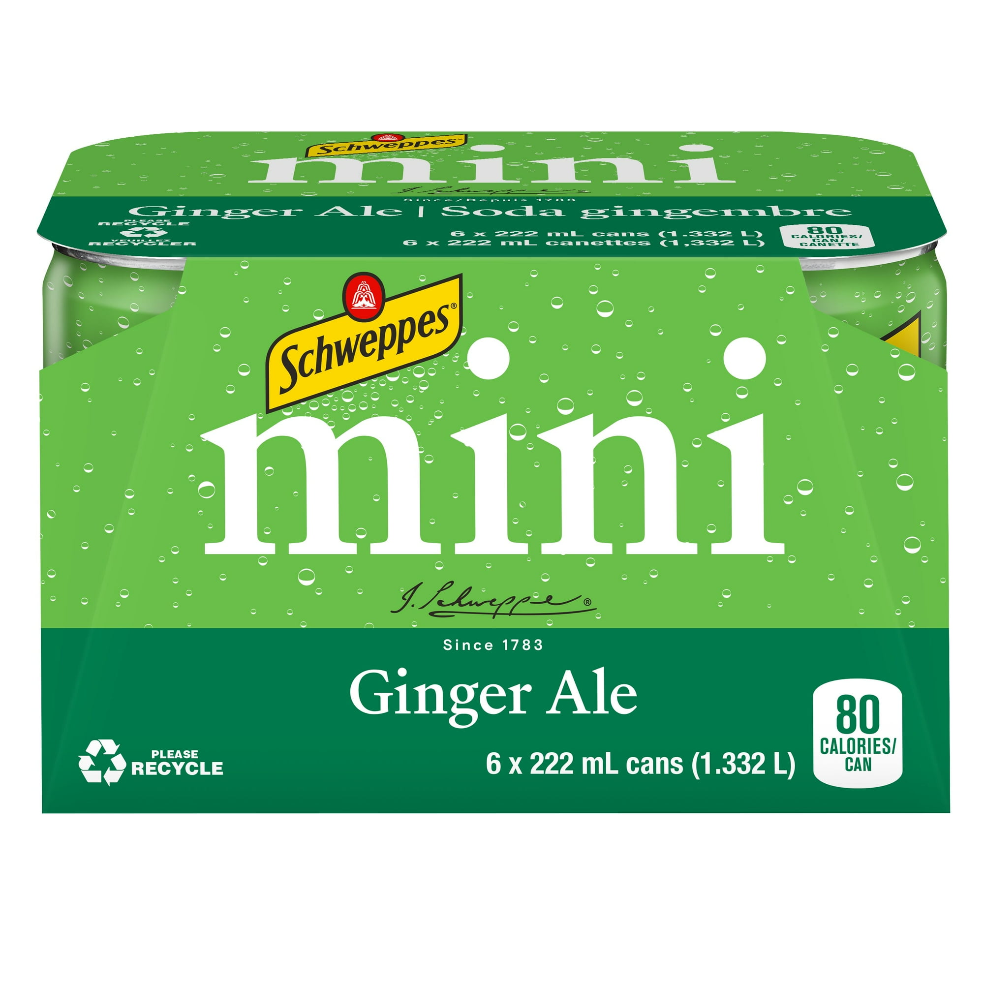 Click here for Schweppes Ginger Ale 6 X 222 Ml  Mini Cans 6x222ml prices