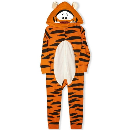 Disney Boy's Tigger Hooded Coverall Onesie with Ears, 100% Cotton ...