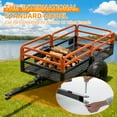 ATV UTV Trailer Tow Behind Dump Cart, 1500lbs 15 Cubic Feet, Heavy Duty ...
