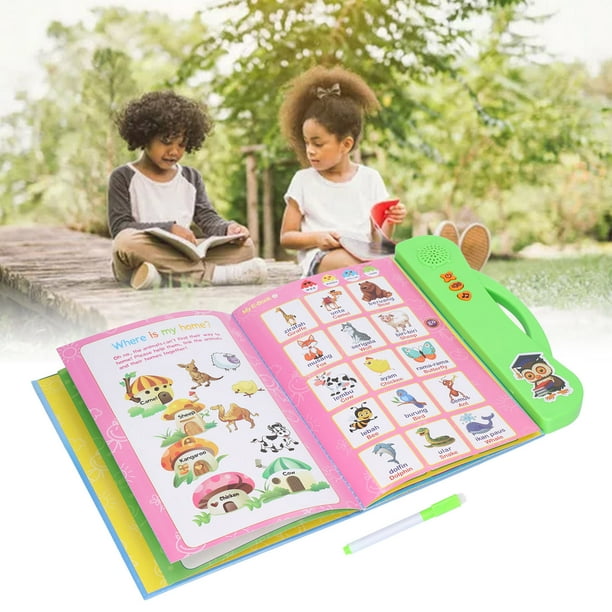 Kids Learning Sound Book, Electronic Reader And 20-Book Library ABC ...