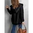 Eytino Hooded Cardigan Sweaters For Women Long Sleeve Button Down Knit