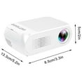 TOPRenddon Mini Projector, Upgraded WiFi Projector, 1080P Full HD ...
