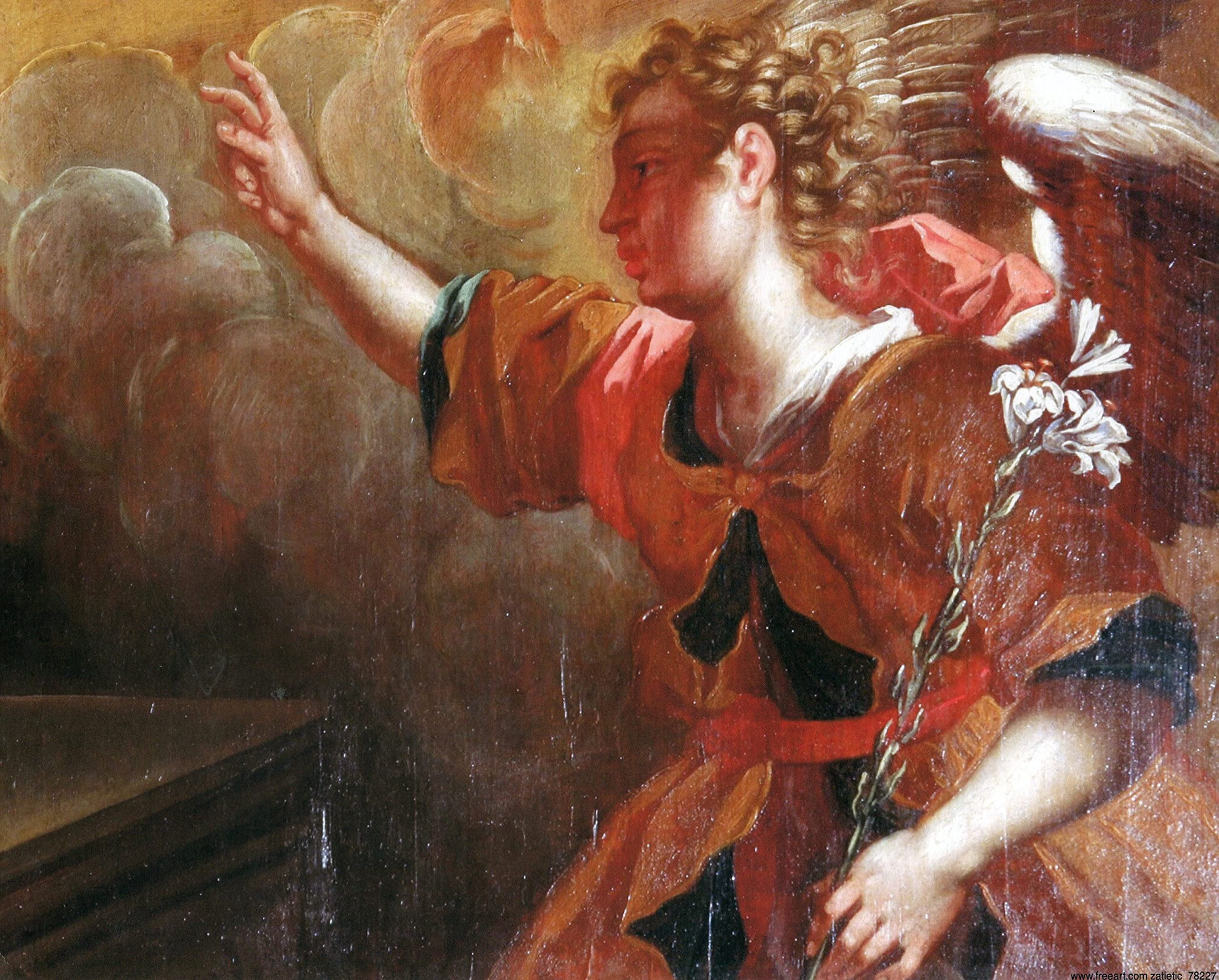 Catholic print picture - Archangel Gabriel R - 8" x 10" ready to be ...