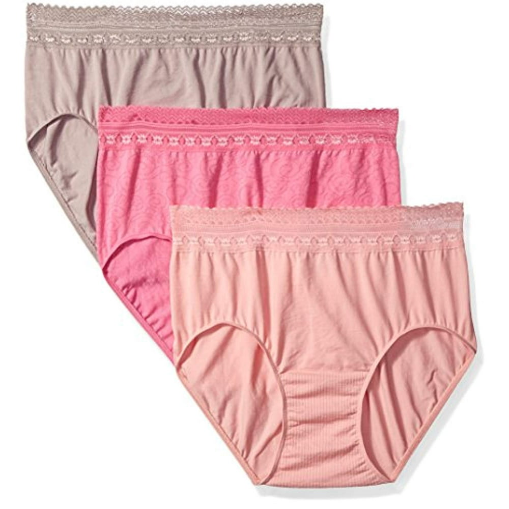 Bali Bali Womens Comfort Revolution Microfiber Brief 3 Pack 10 11
