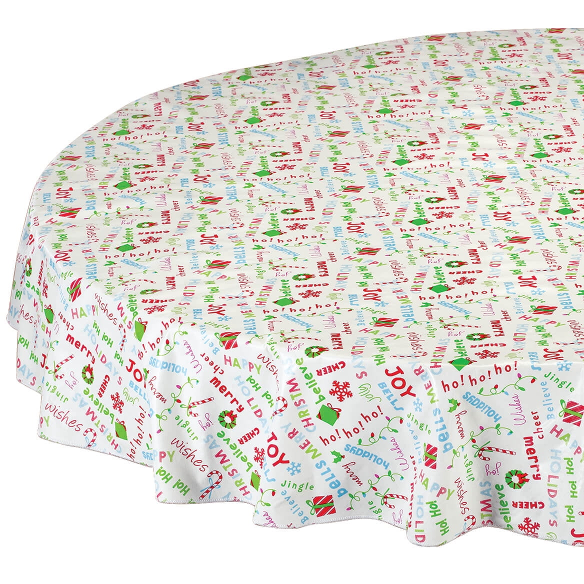 Holiday Expressions Vinyl Table Cover, Heavy-Gauge Vinyl, 100% ...