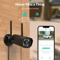 Netvue Outdoor Wireless Security Camera, 1080p Color Night Vision ...